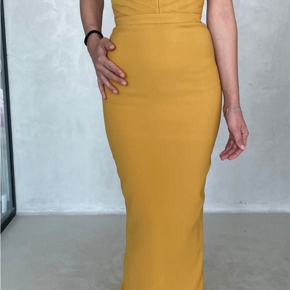 Lia Stublla | Dresses | Lia Stublla Dress Mustard Yellow Color See ...